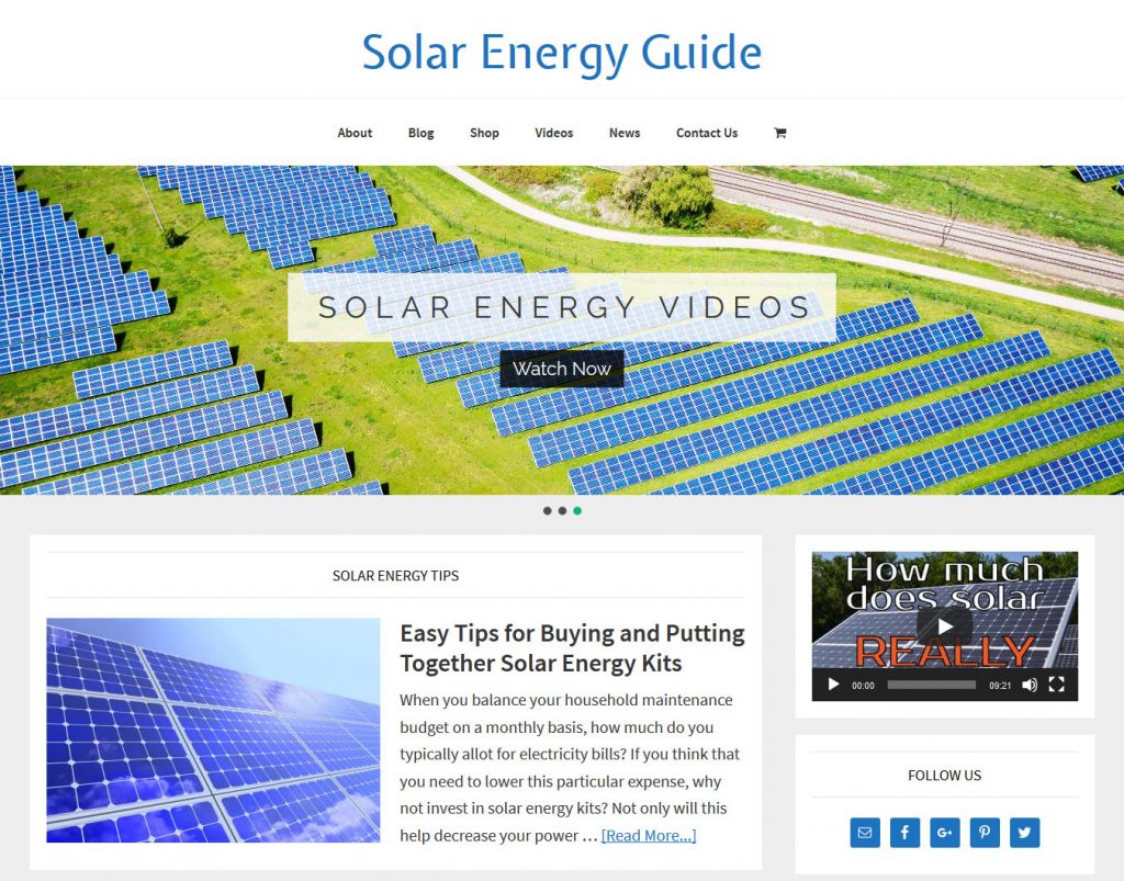 Solar Energy Store | Amaraq Websites