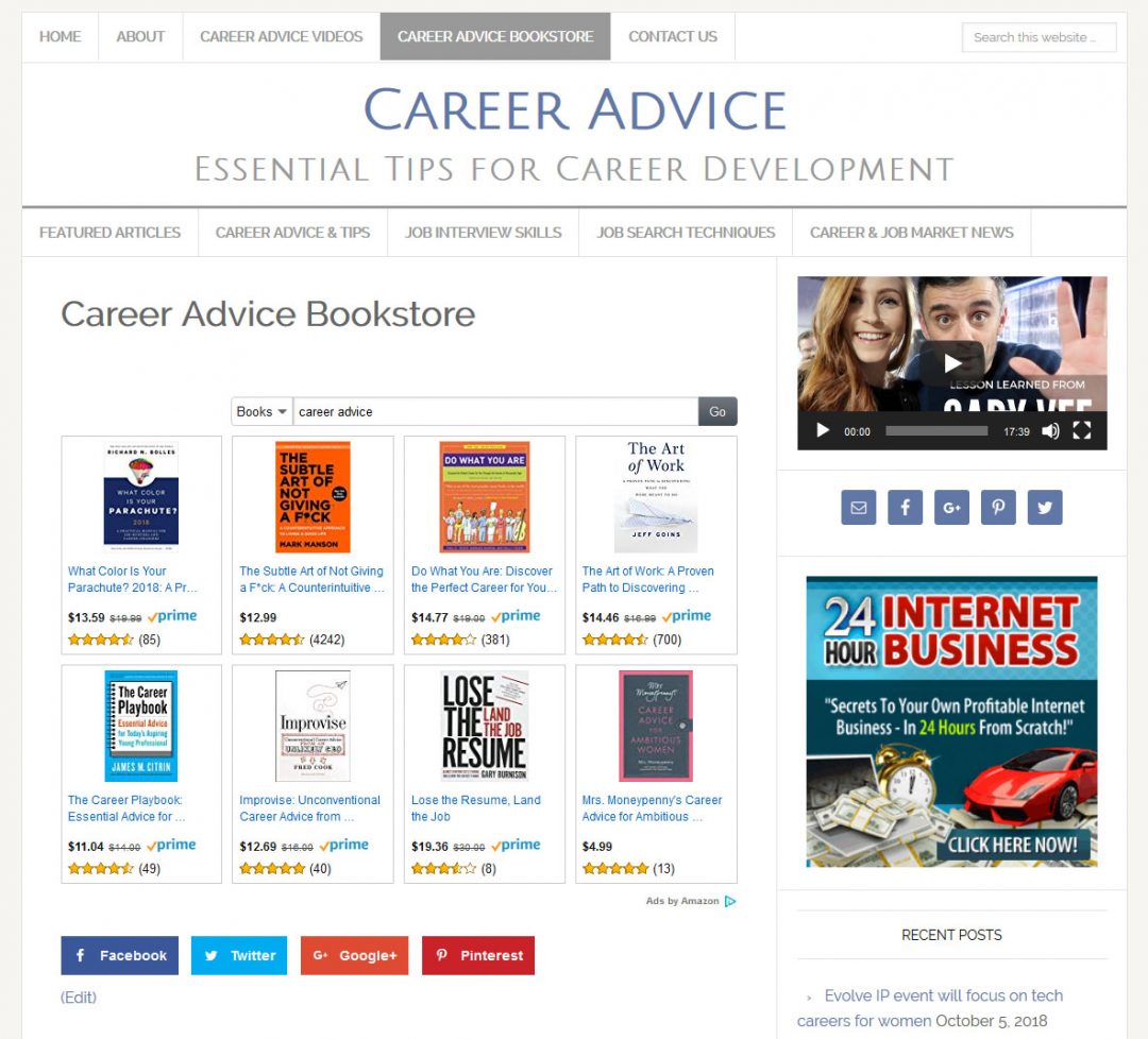 Career Advice Website | Amaraq Websites