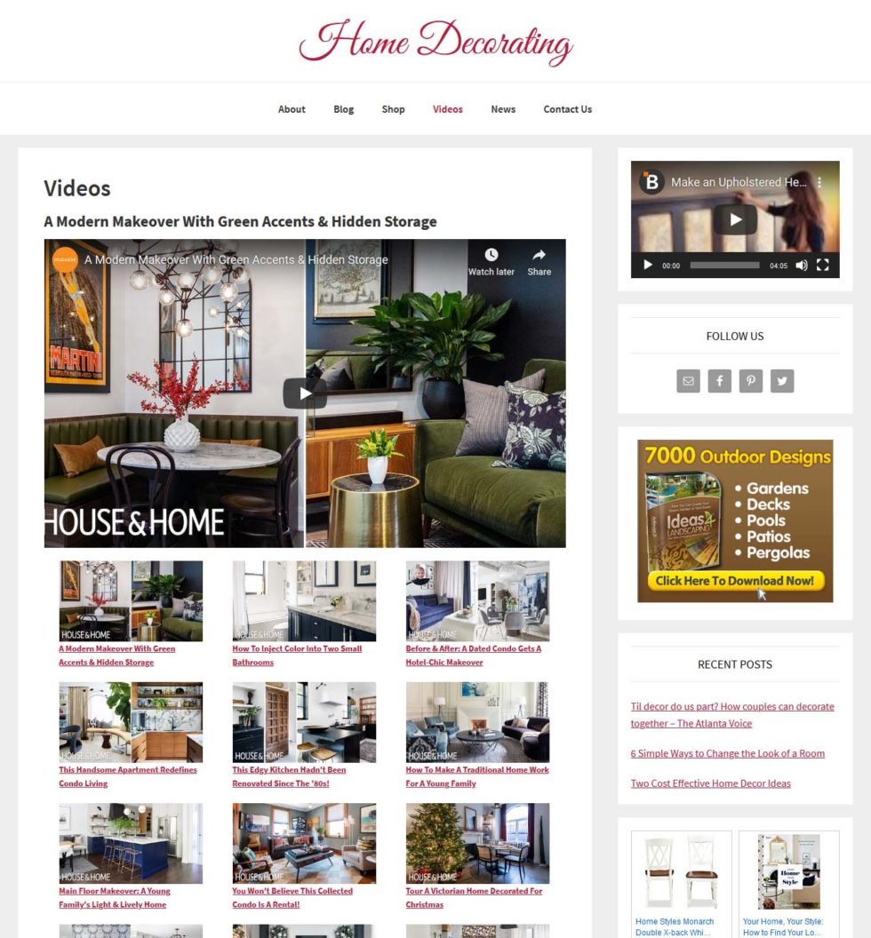 Home Decorating Website | Amaraq Websites