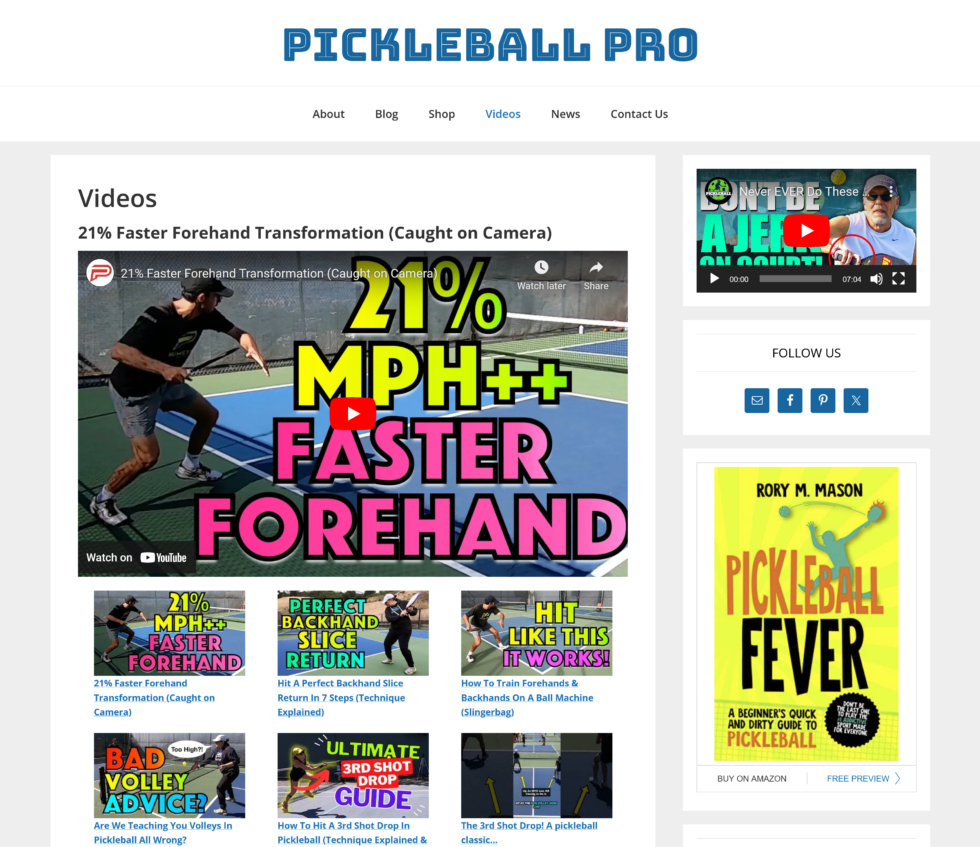 Pickleball Website | Amaraq Websites